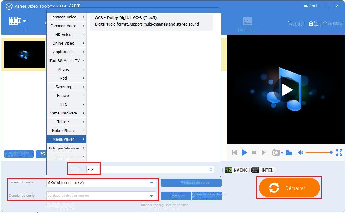 Comment convertir le format DTS au format AC3 ? - Rene.E Laboratory