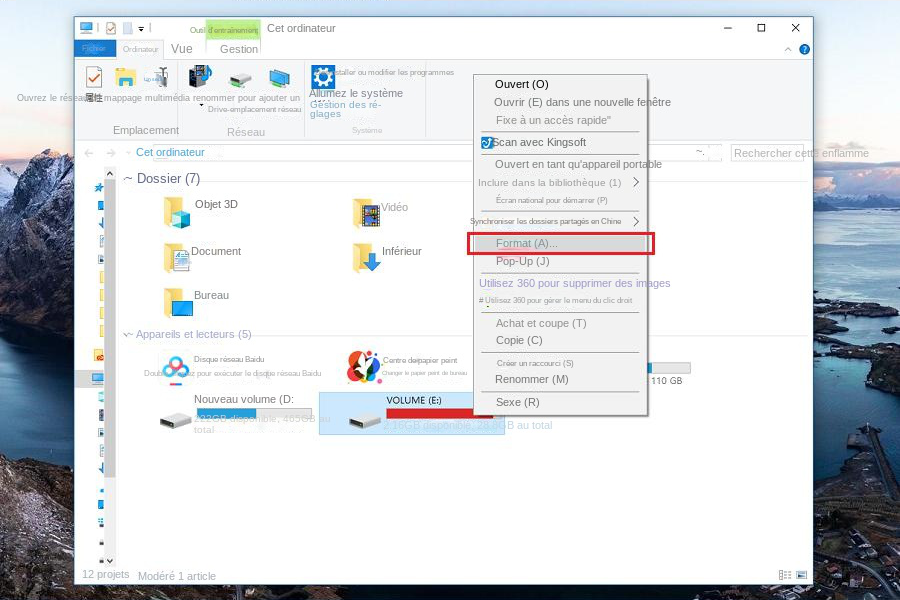 Comment formater un disque dur sous Windows 10 ? - Rene.E Laboratory