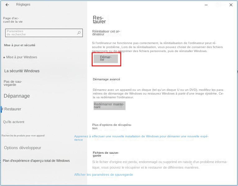 Comment restaurer Windows 10 à l'état d'usine ? - Rene.E Laboratory